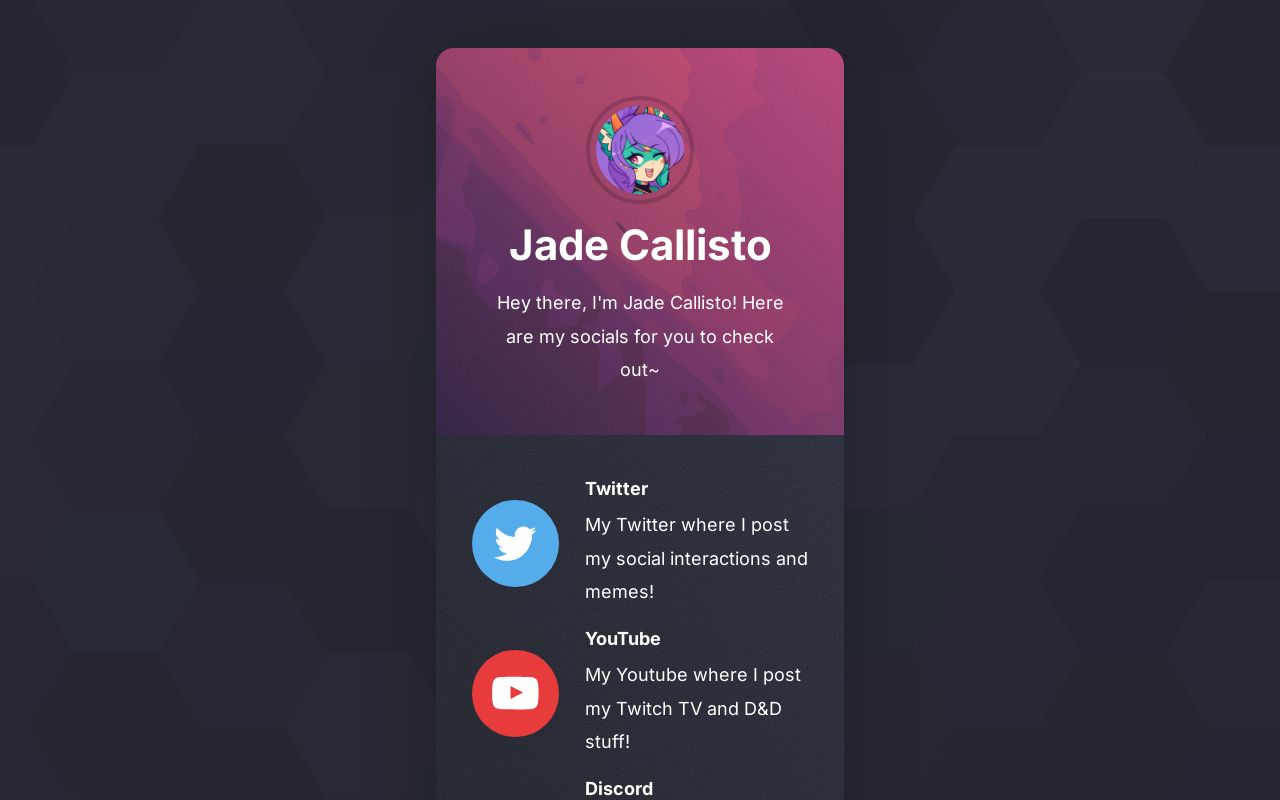 Jade Callisto's Carrd